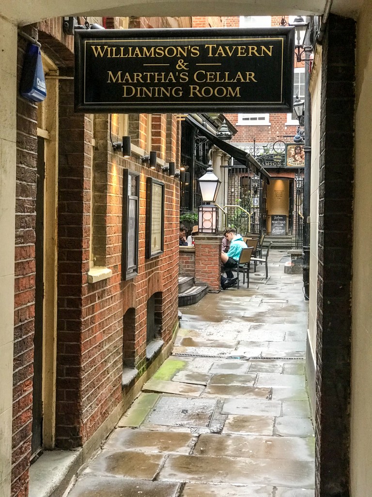 Exploring the past near Williamson's Tavern. London's history on tap ...